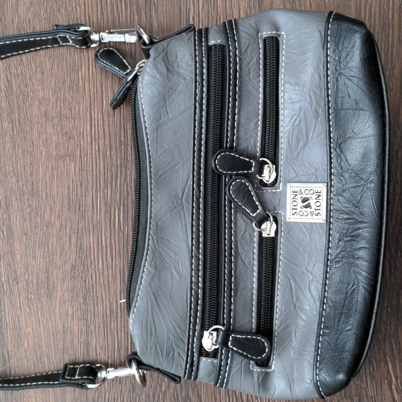 Stone & Co | Bags | Stone And Co Womans Small Gray And Black Purse ...